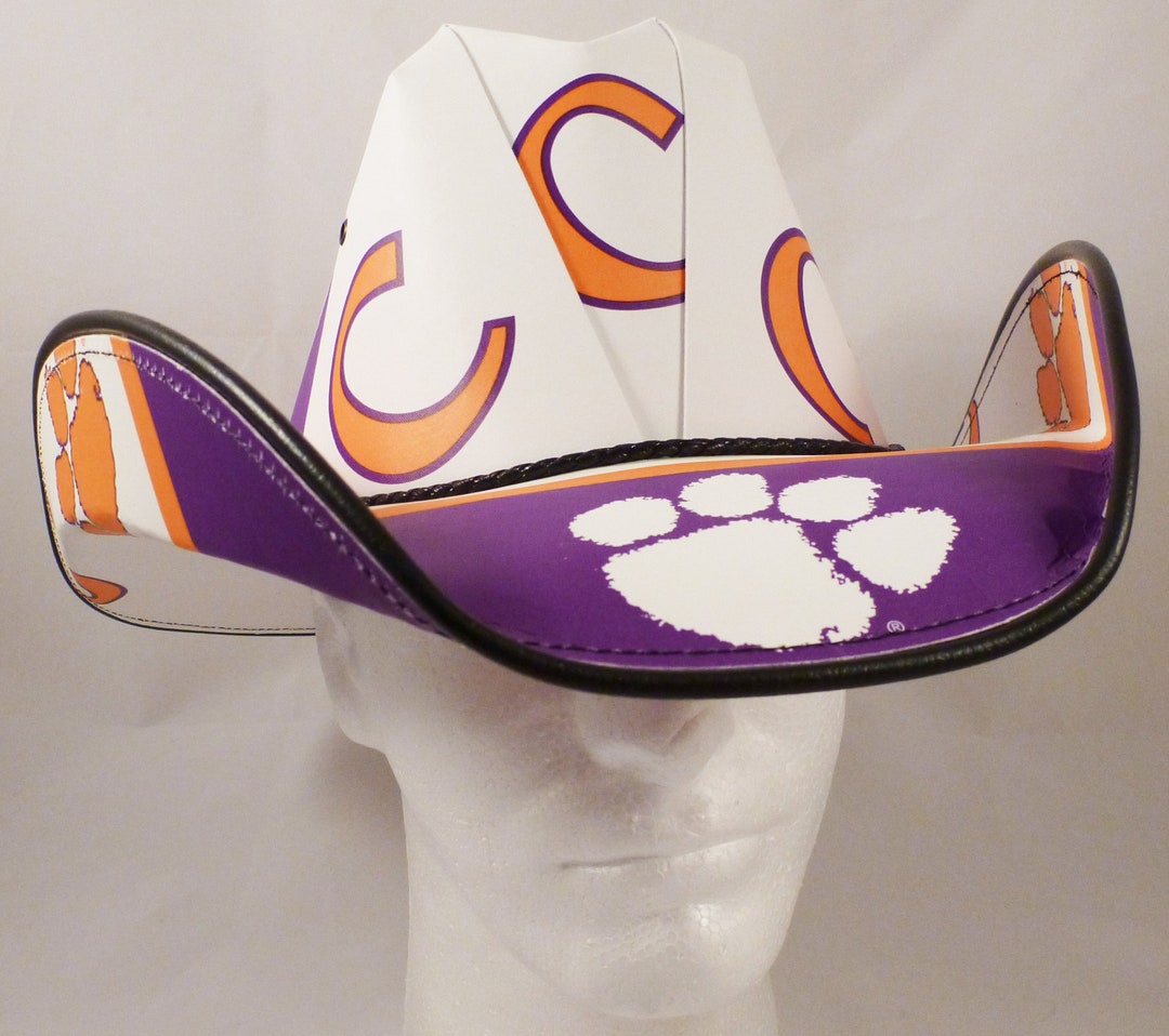 Clemson University Tigers Cowboy Hats Made From Officially Licensed ...