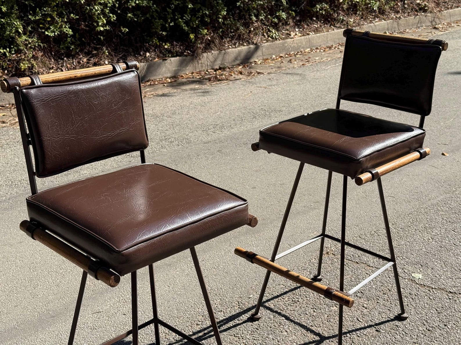 Pair of Cleo Baldon Swivel Bar Stools, Set of 2 - Etsy