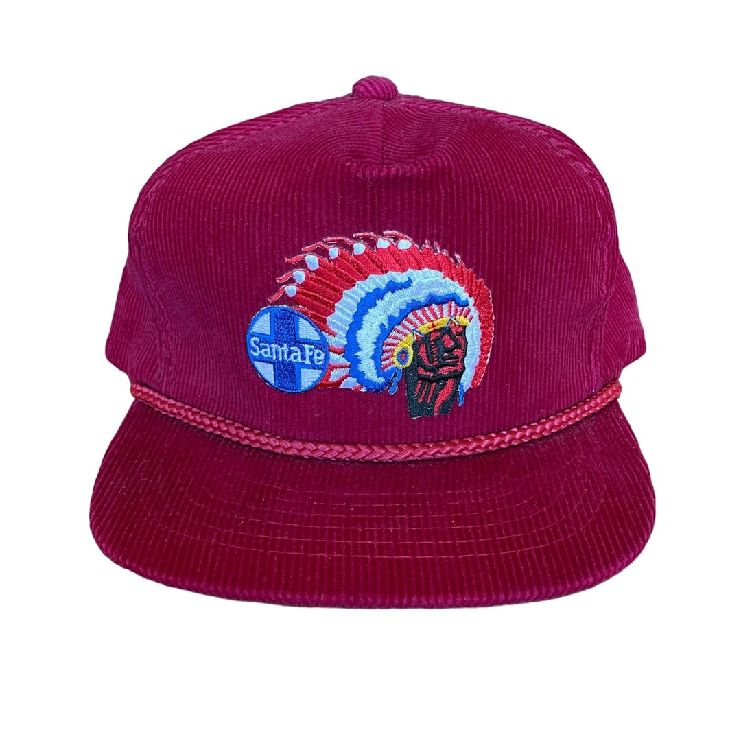 Vintage Santa Fe Railroad Native American Indian Chief Corduroy ...