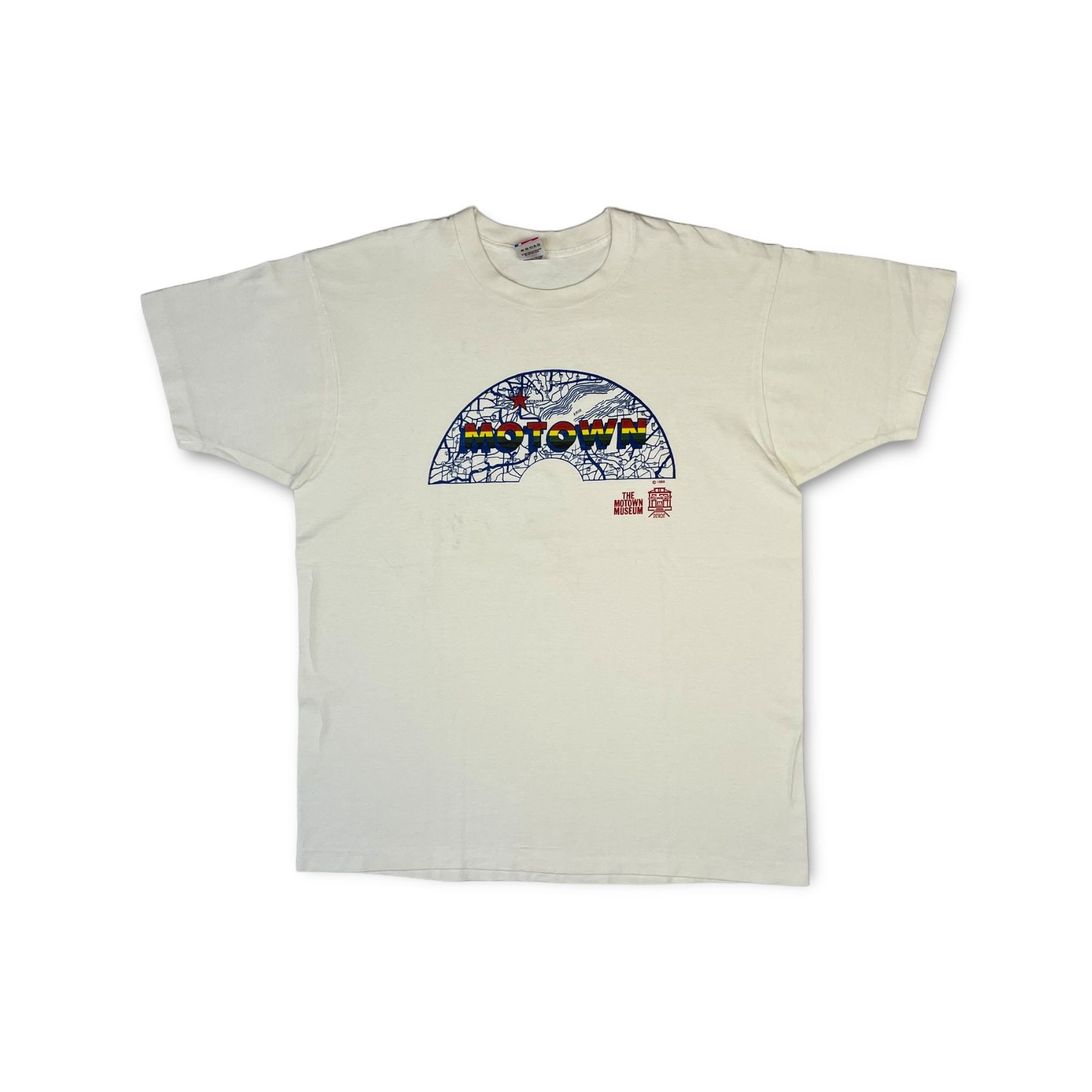 Vintage Detroit Map Motown Museum Tee Shirt Made in USA Single - Etsy