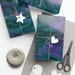 Dark Green Purple Wrapping Paper Marble Emerald Green Gift Wrap ...