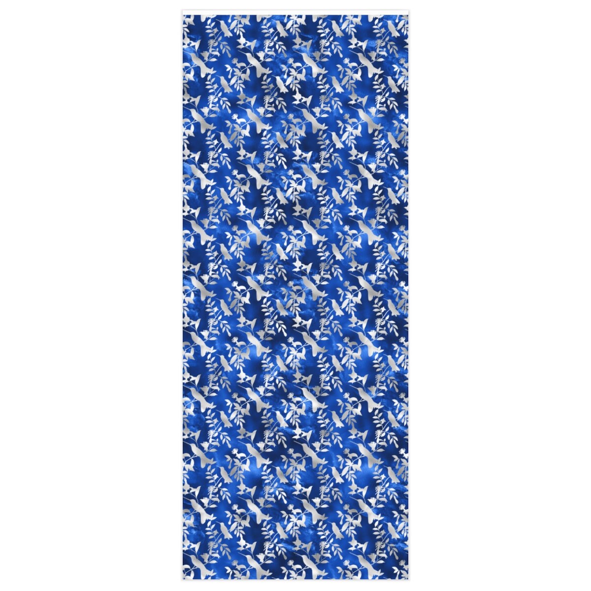 Royal Blue and Silver Wrapping Paper Fancy Hummingbird Gift Wrap - Etsy