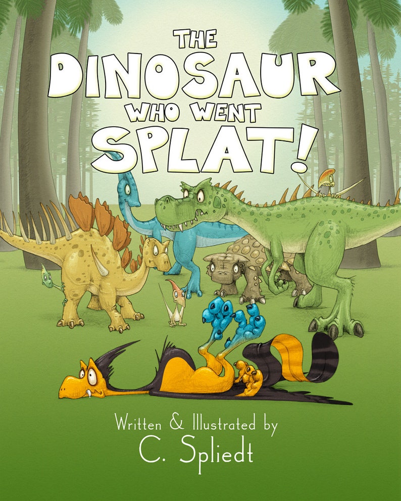 The Dinosaur Who Went Splat! Children's Book - Etsy