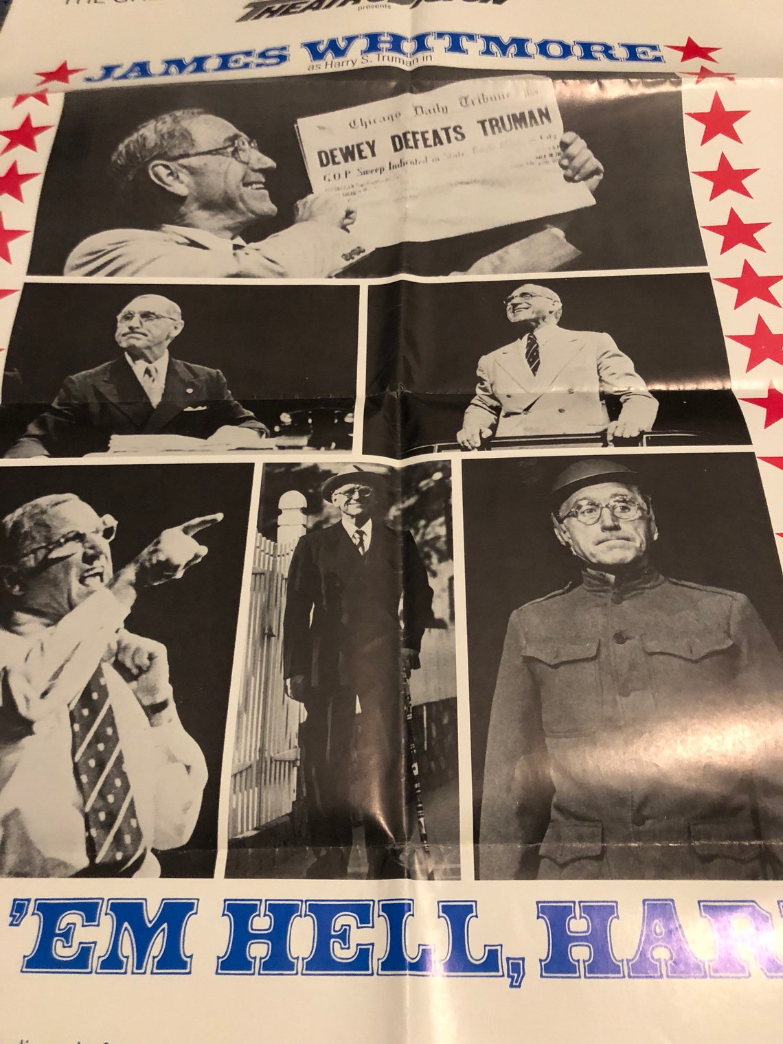 Give 'em Hell, Harry Movie Poster - Etsy