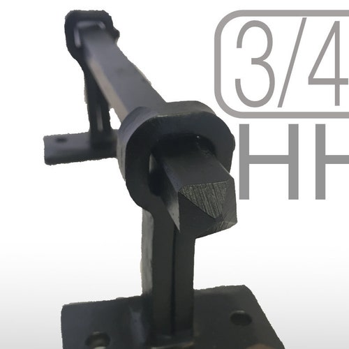 Rustic Hand Forged Iron Curtain Rod Window Treatment - Etsy