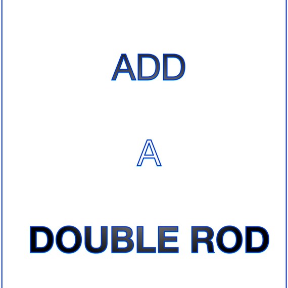 Add a Double Rod - Etsy