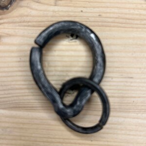 Kit of 12 Curtain Rod Rings With Eyelet, Hand Made Wrought Iron - Etsy