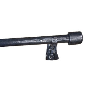 FREE Shipping--curtain Rod With Simple Finial and Bracket,wrought Iron ...