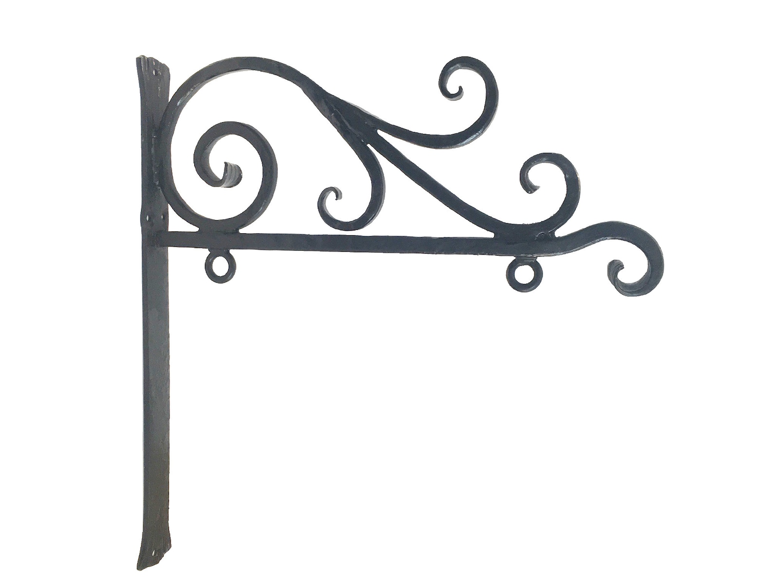 FREE Shipping--traditional Sign Bracket Holder Wrought Iron Sturdy and ...