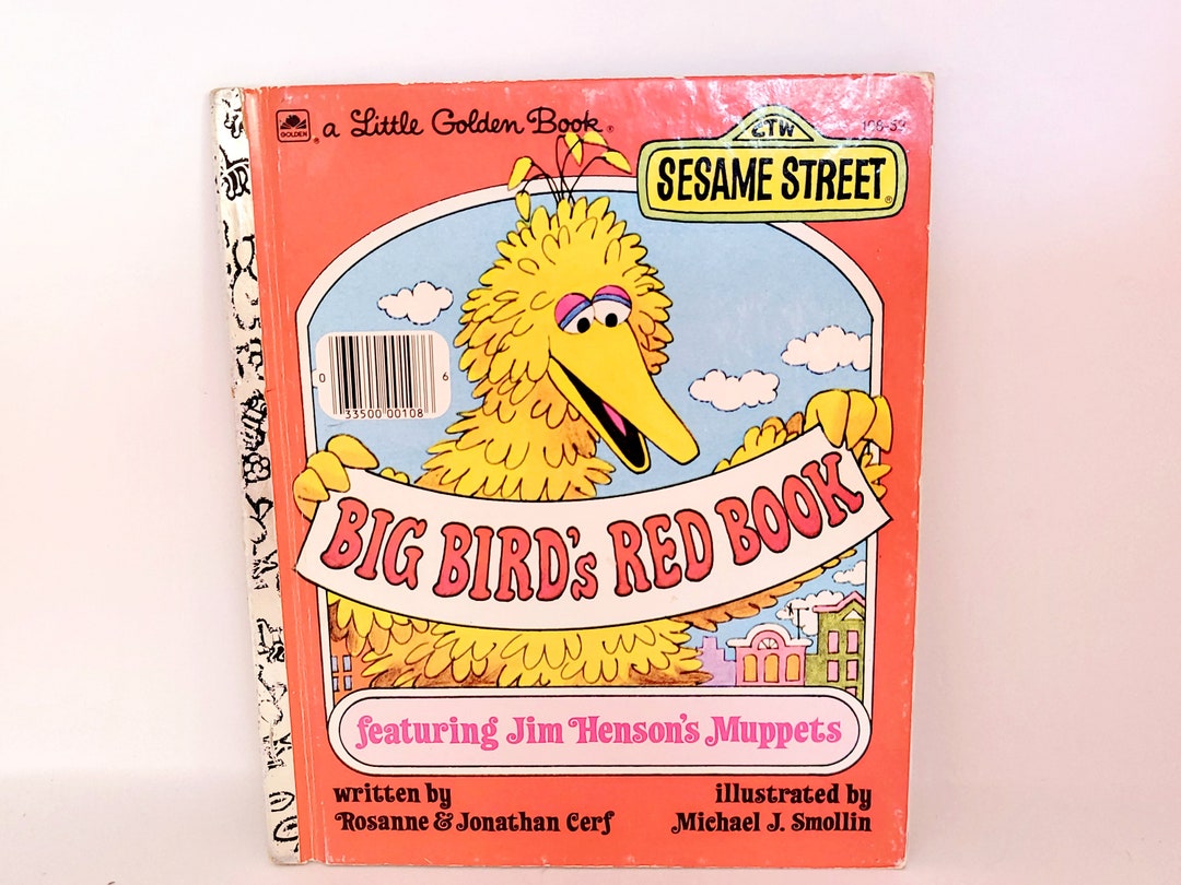 Big Bird's Red Book Vintage Golden Book Rosanne & Jonathan Cerf Michael ...