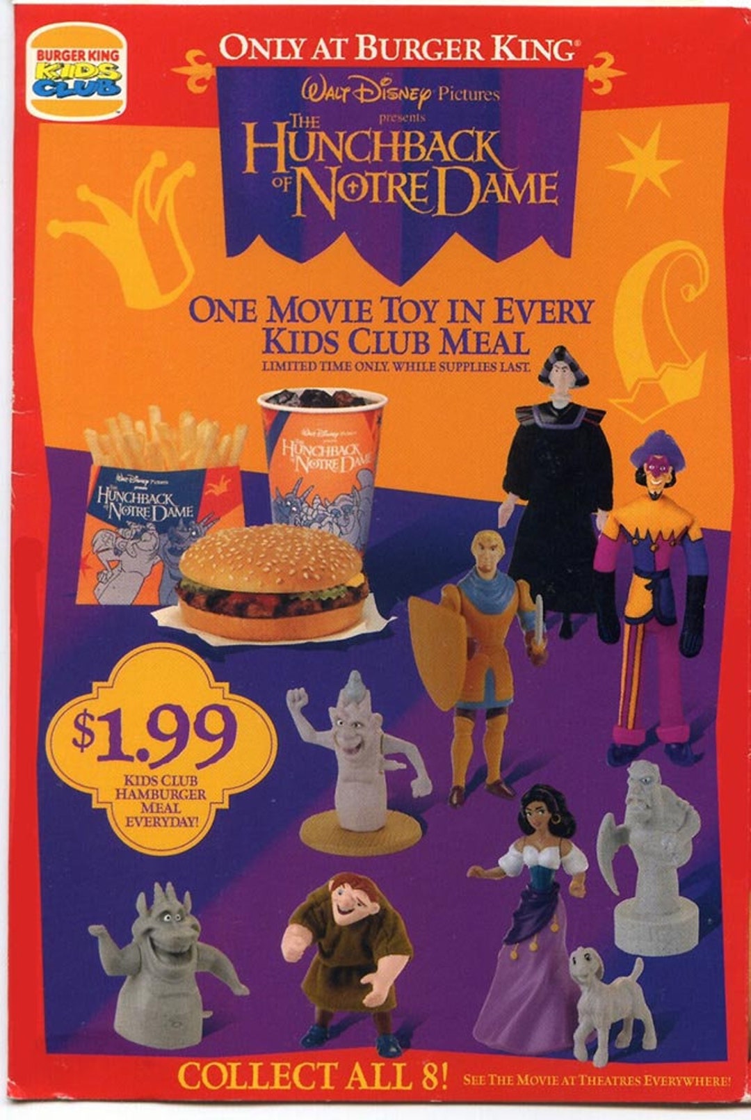 Disney's the Hunchback of Notre Dame Laverne Vintage Windup Toy Action ...