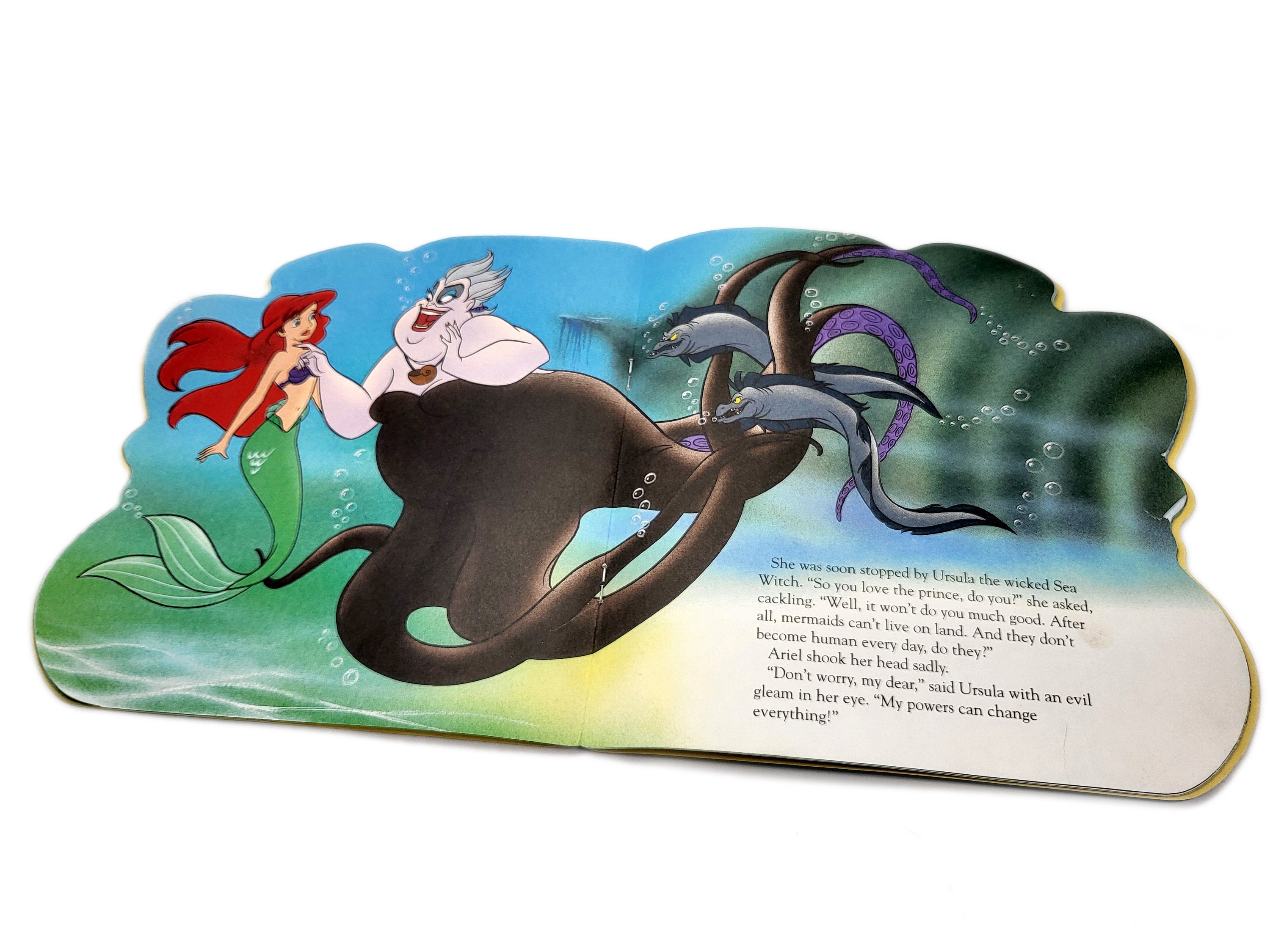 Disney's the Little Mermaid Golden Super Shape Book Vintage 1991 ...