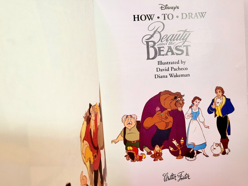 How to Draw Beauty and the Beast Disney's Walter Foster Artbook 1993 ...