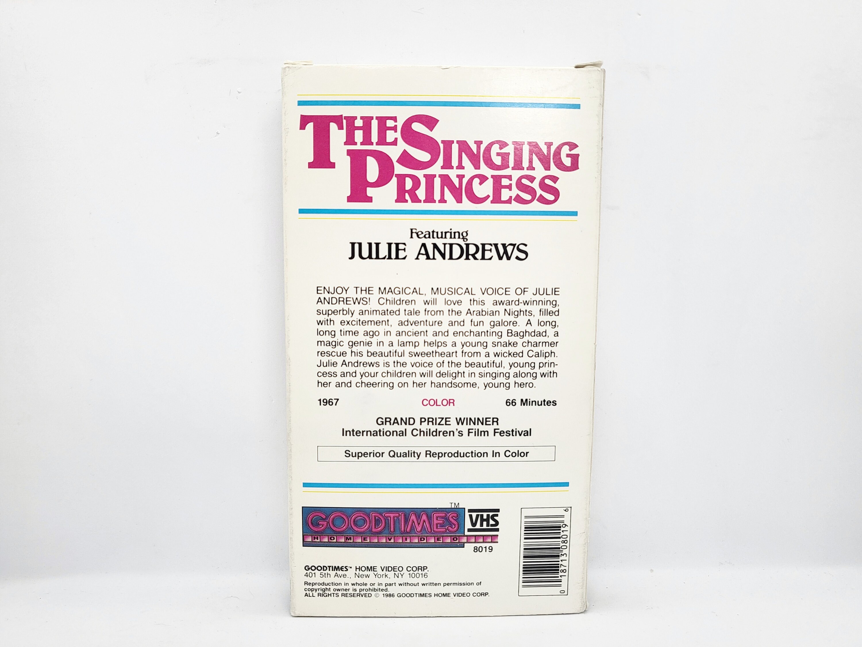 The Singing Princess VHS Julie Andrews 1949 Classic Movie Vintage Video ...