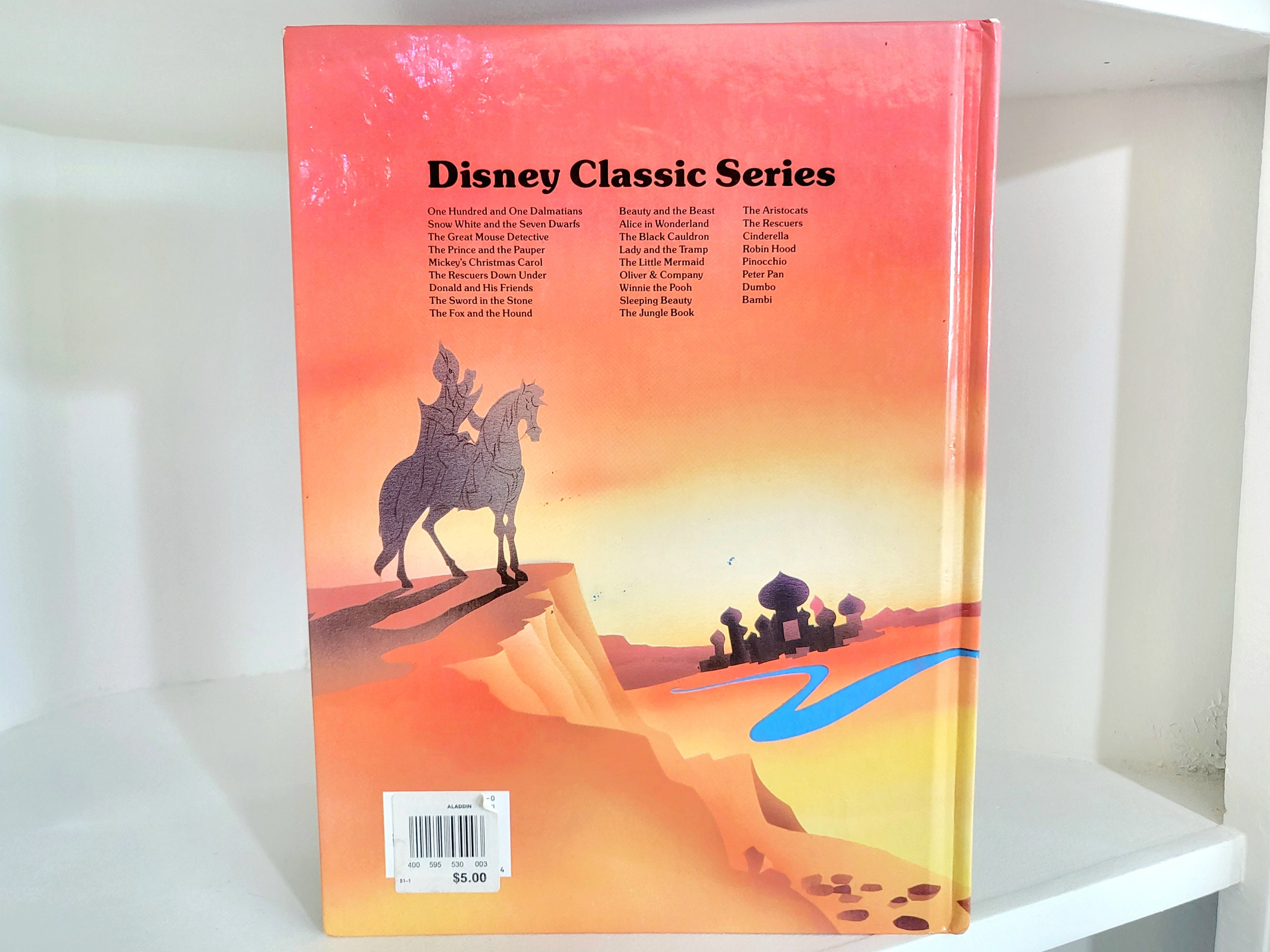 Aladdin Vintage Walt Disney's Hardcover Children's Book Twin Book ...