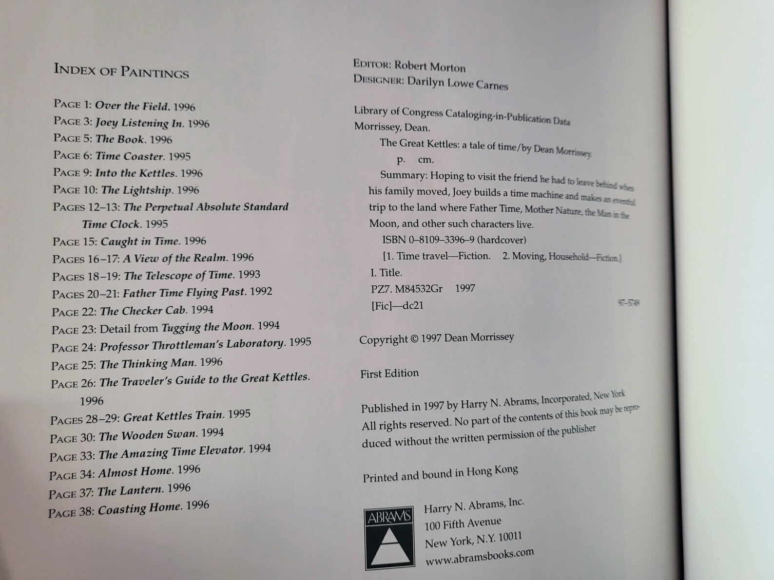 The Great Kettles A Tale of Time Dean Morrissey 1997 Abrams Publishers ...