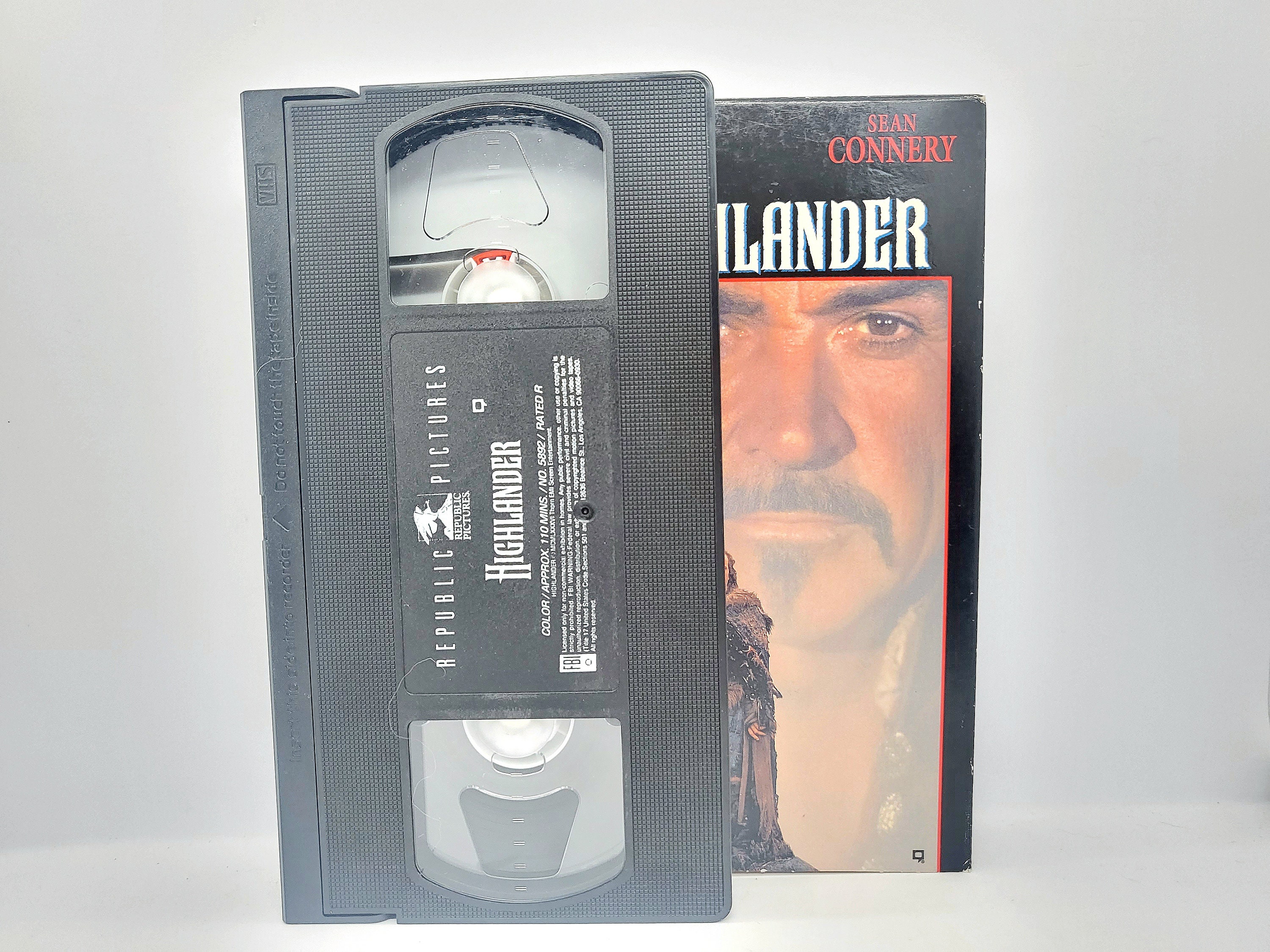 Highlander VHS 90s Vintage Video 1986 Christopher Lambert Sean Connery ...