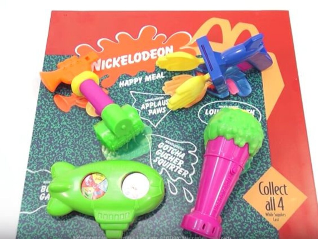 Nickelodeon Gotcha Gusher Vintage Mcdonalds Happy Meal Game Gadgets ...