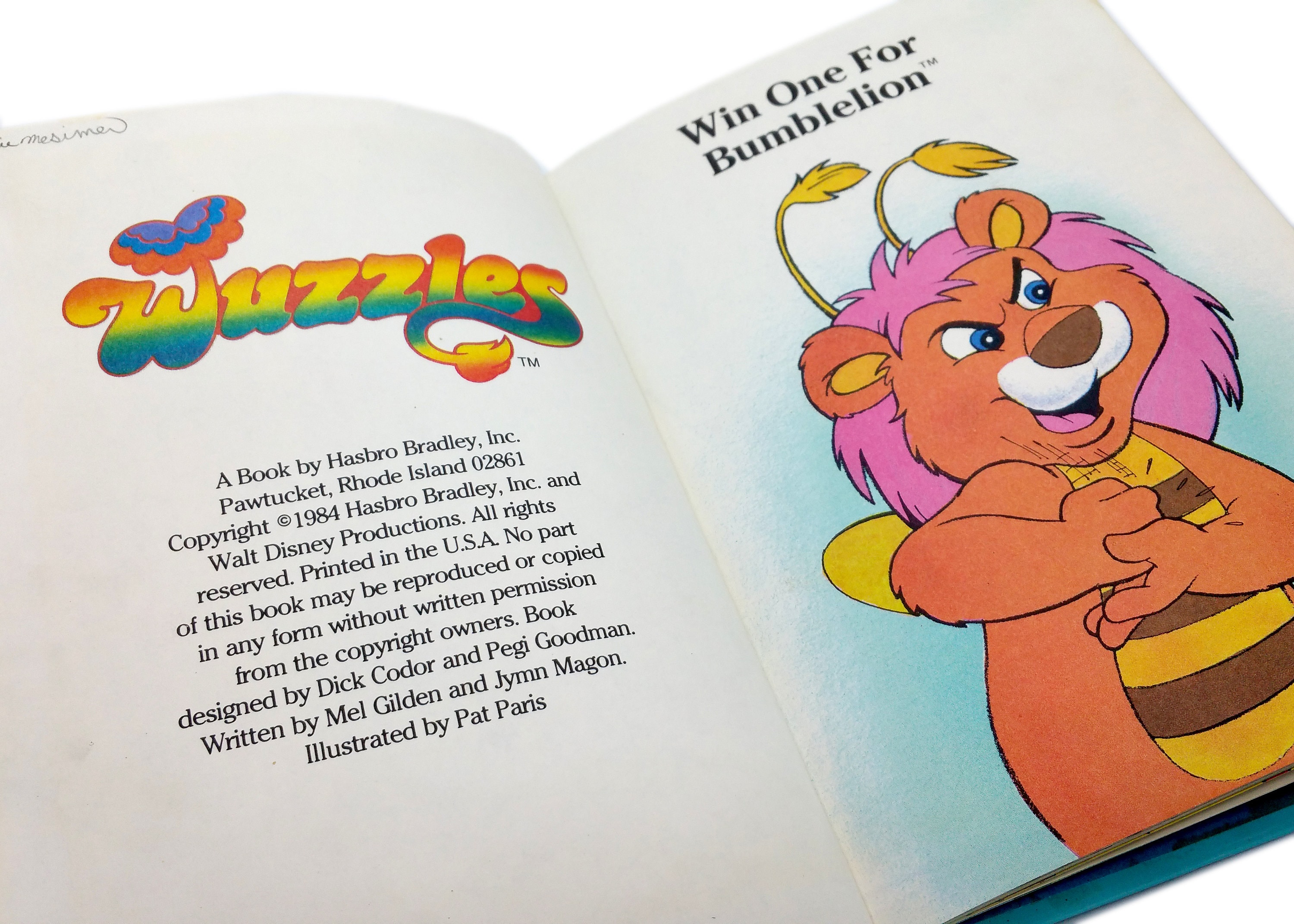 Wuzzles, Win One for Bumblelion, 1984 Hardcover Book Collector's Series ...