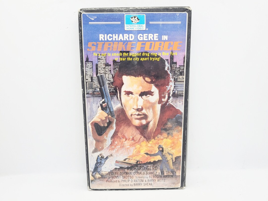 Strike Force VHS Richard Gere 1975 TV Movie Unrated Rare Vintage Video ...
