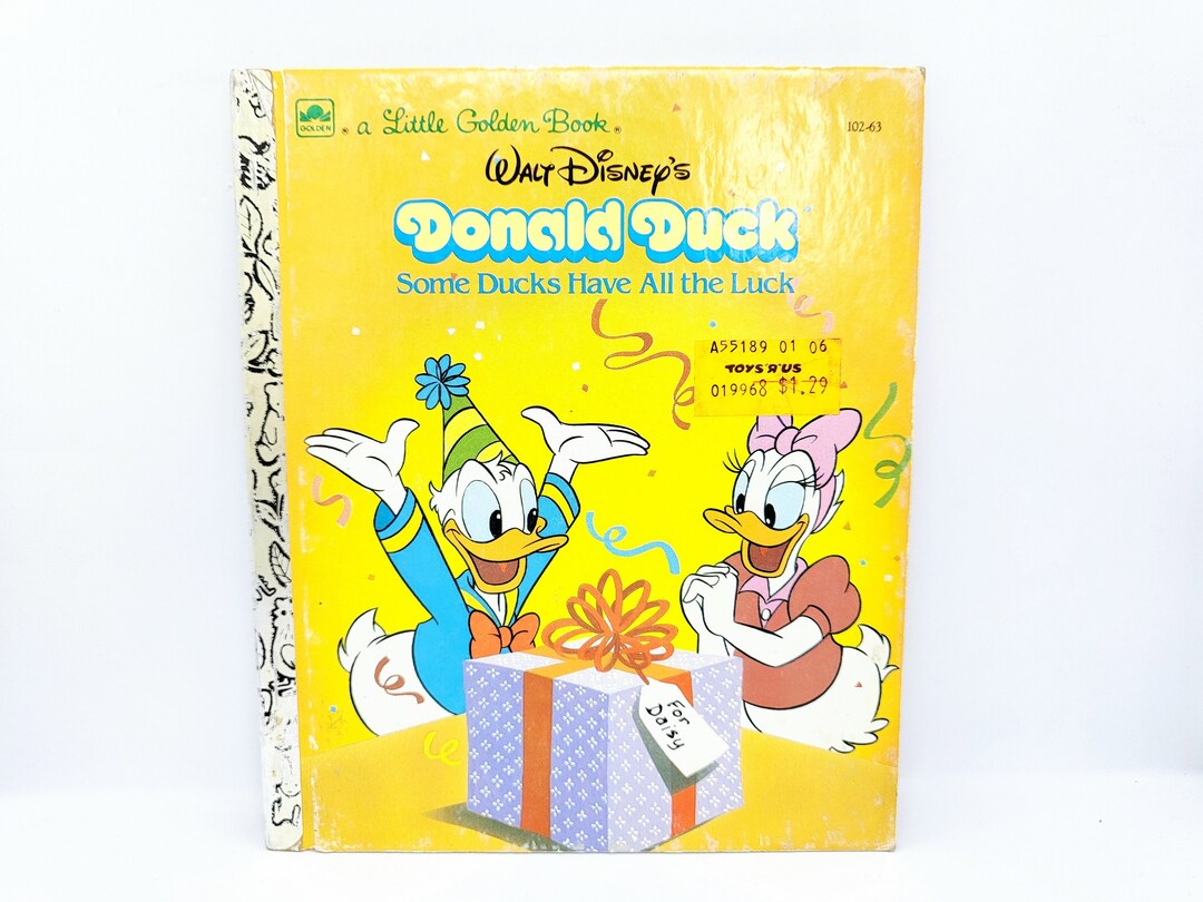 Donald Duck Some Ducks Have All the Luck Vintage Golden Book Walt ...