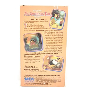 An American Tail VHS Don Bluth Spielberg 90s Animation Vintage Video ...