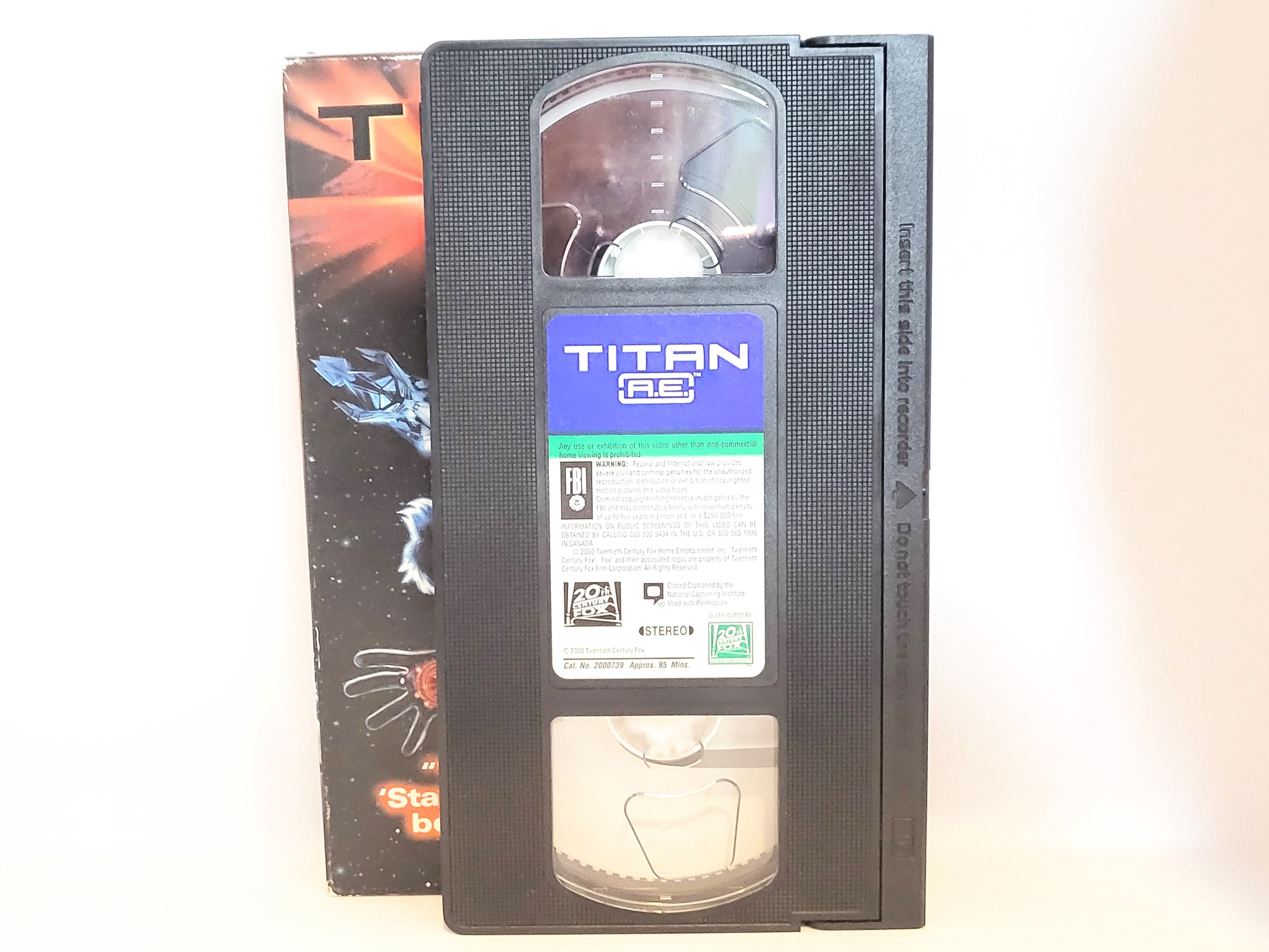 Titan A.E. VHS Don Bluth Animation 2000 Matt Damon Drew Barrymore Bill ...
