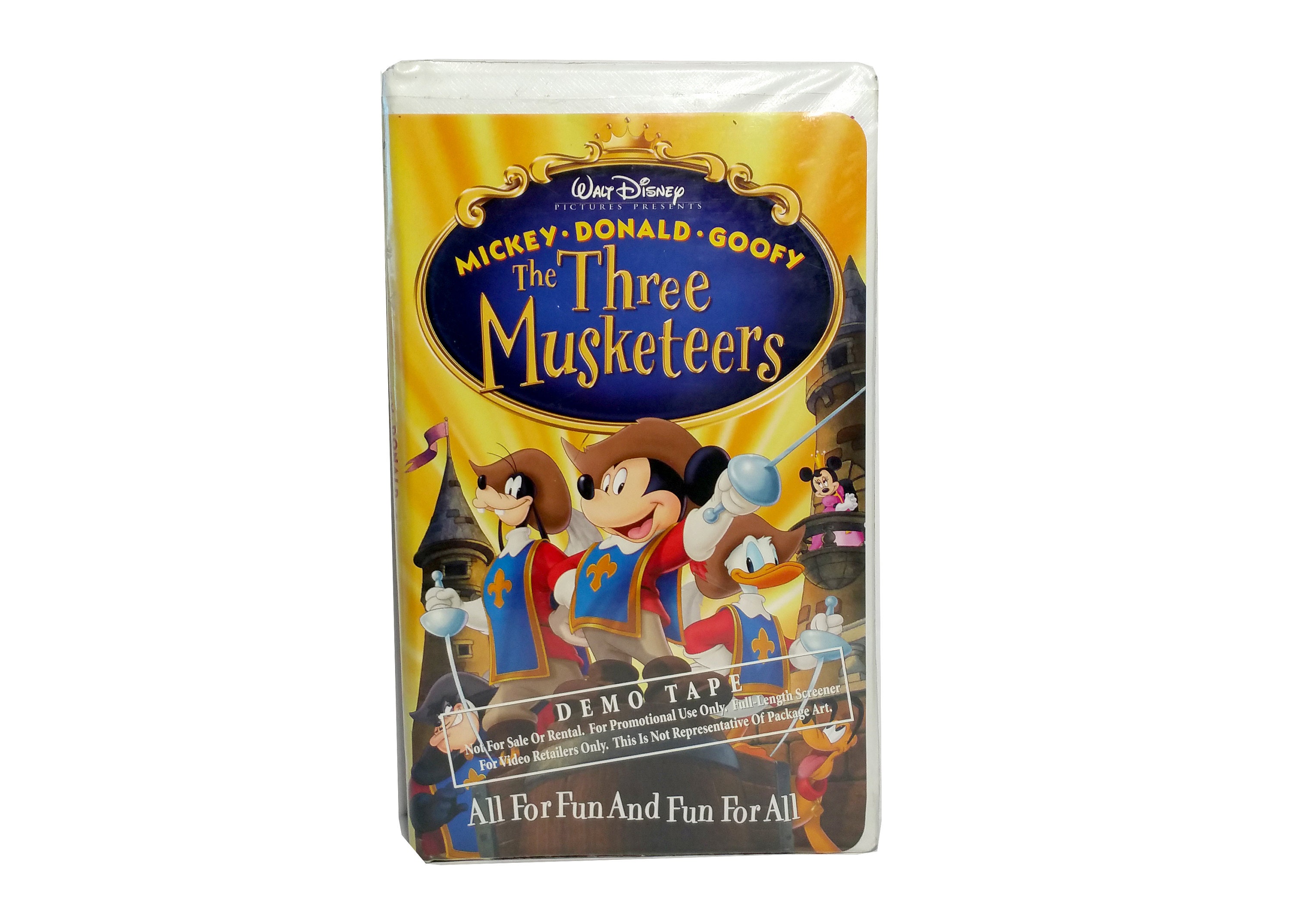 Mickey Donald Goofy The Three Musketeers Vhs