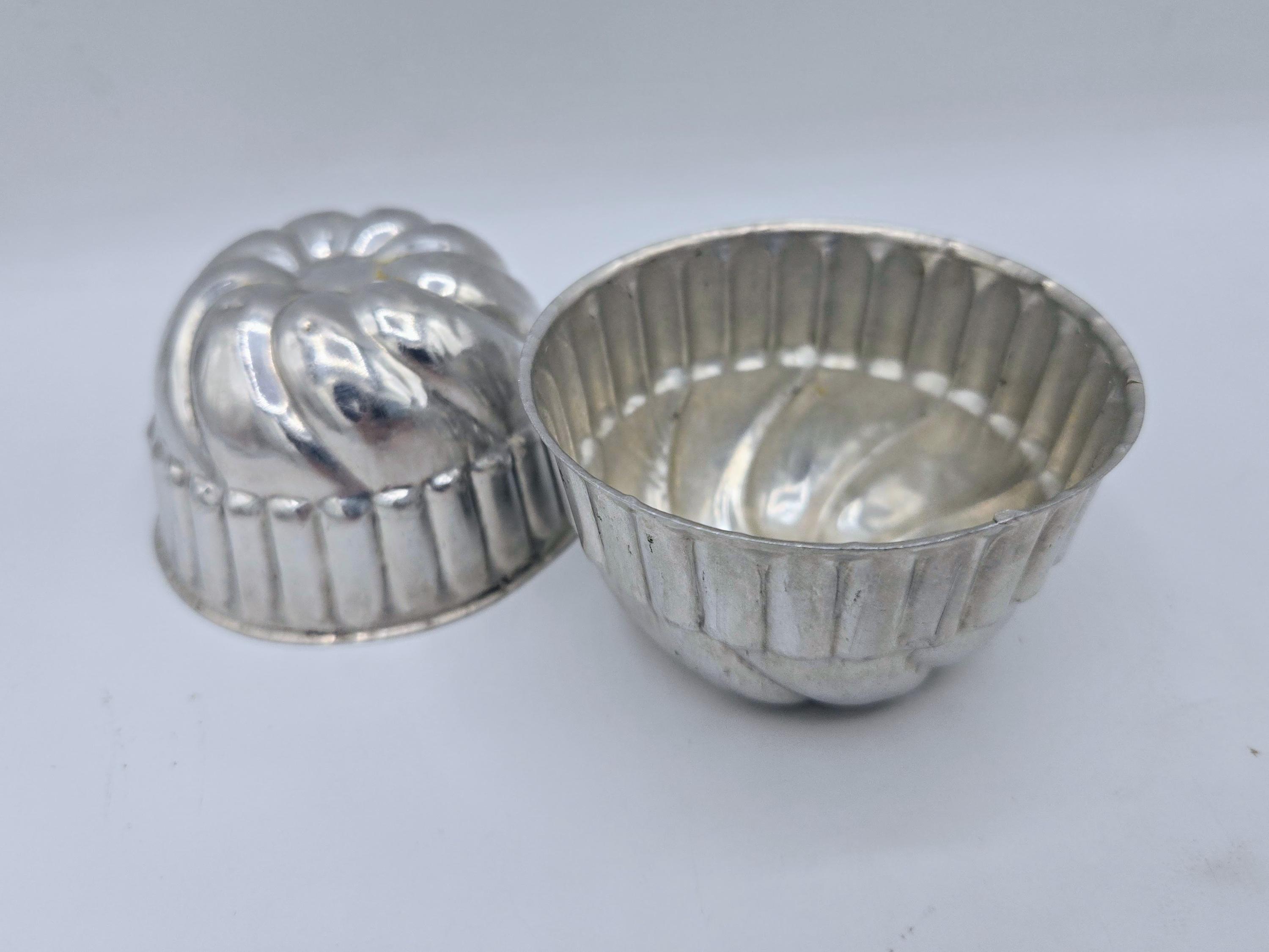 Vintage Jell-o Mini Molds Set of 2 Aluminum Mid Century Kitchen RARE ...