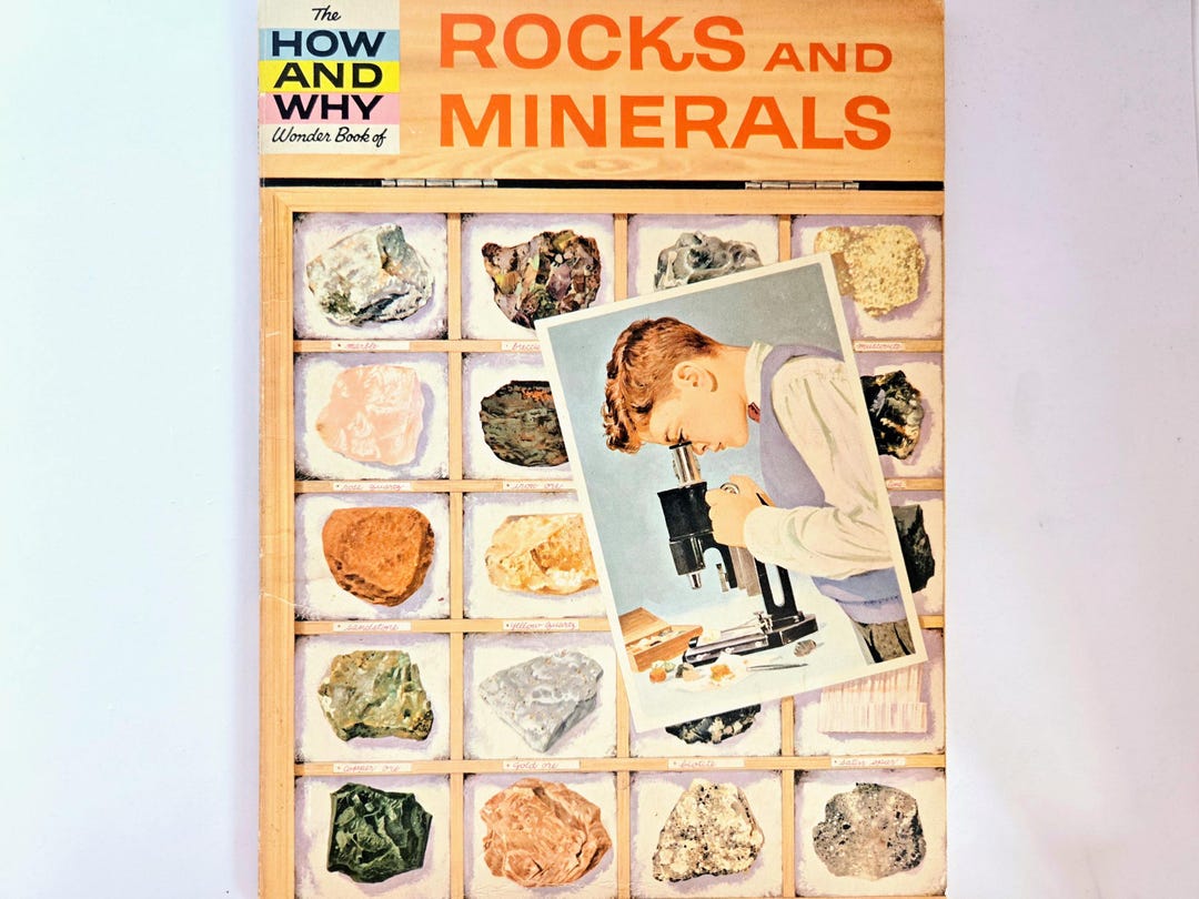The How and Why Wonder Book of Rocks and Minerals Science Book RARE ...