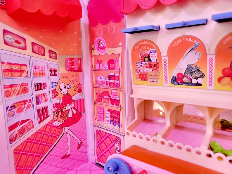 Licca Chan Tomy Takara Supa Super Market Fold-out Playset Vintage 60s ...