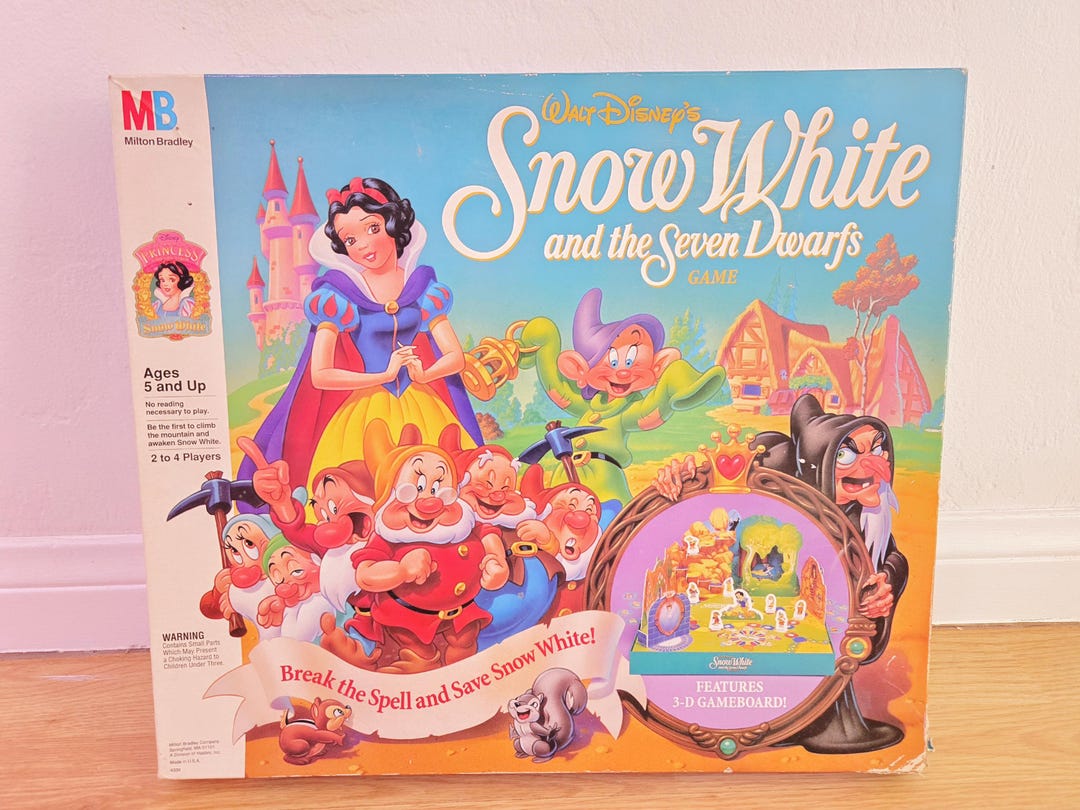 Walt Disney's Snow White and the Seven Dwarfs Game Vintage 1992 Board ...