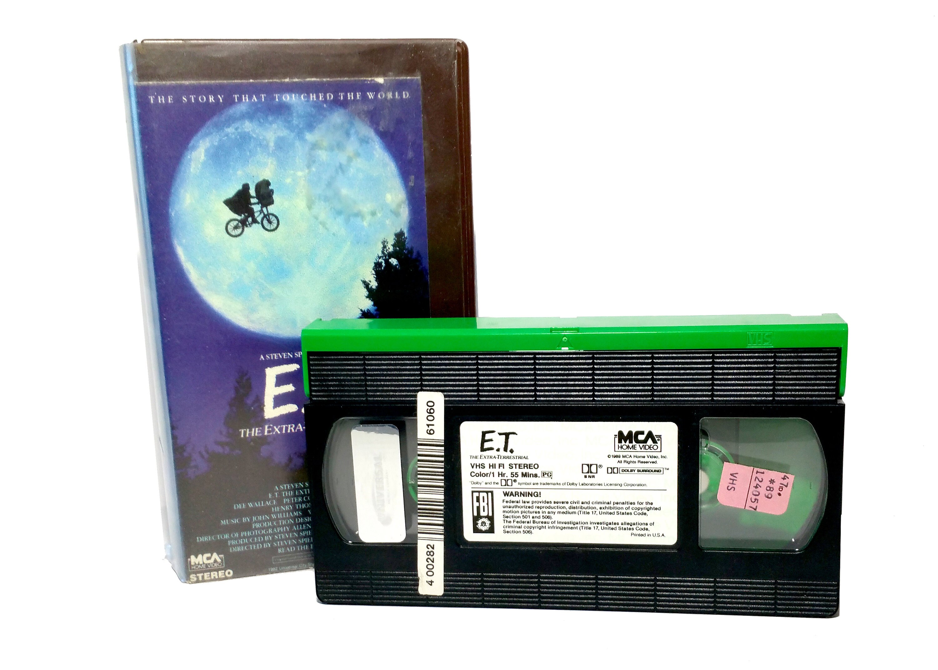 E.T. the Extra-terrestrial VHS 1982 Steven Spielberg Rare Green & Black ...