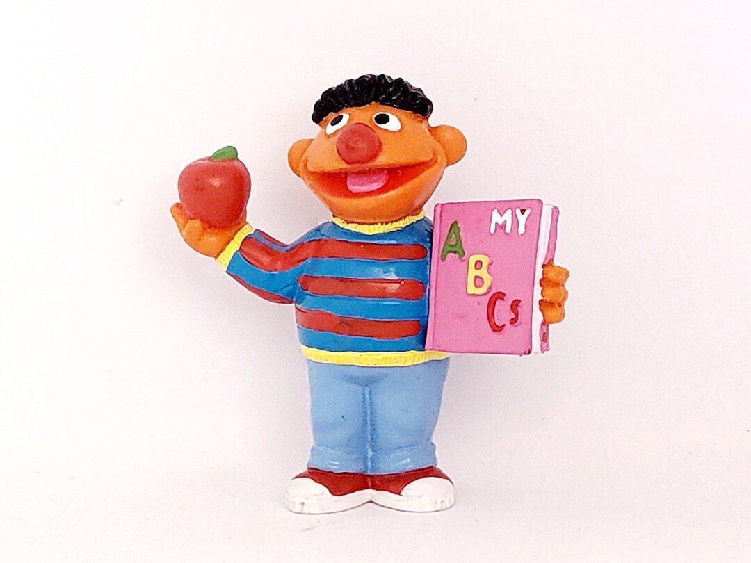 Ernie From Sesame Street Vintage Muppets Inc 90s Applause Toy Figure ...