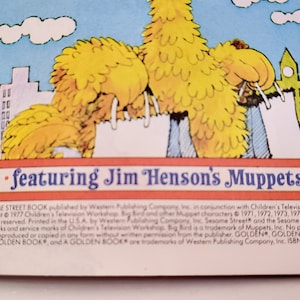 Big Bird's Red Book Vintage Golden Book Rosanne & Jonathan Cerf Michael ...