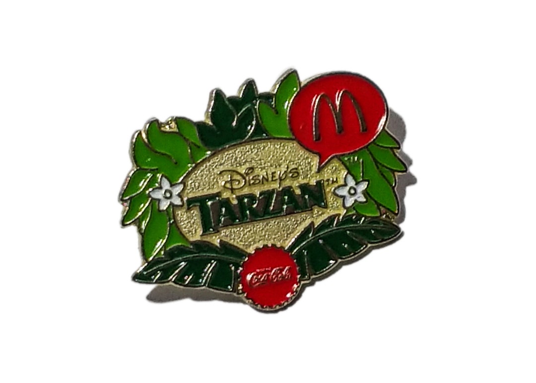 Disney's Tarzan Enamel Pin Mcdonalds Collectible Disney 1999 Button Tie ...