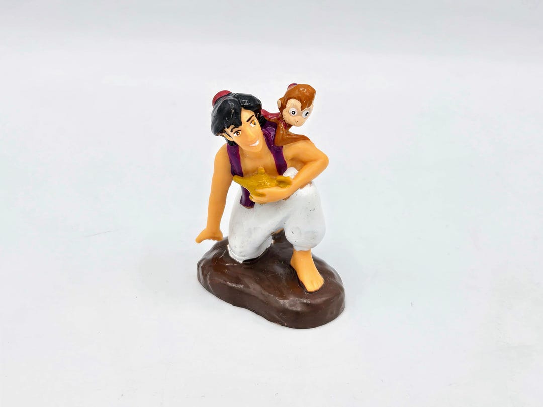 Aladdin and Abu From Disney's Aladdin Vintage Applause Plastic Toy 2 ...