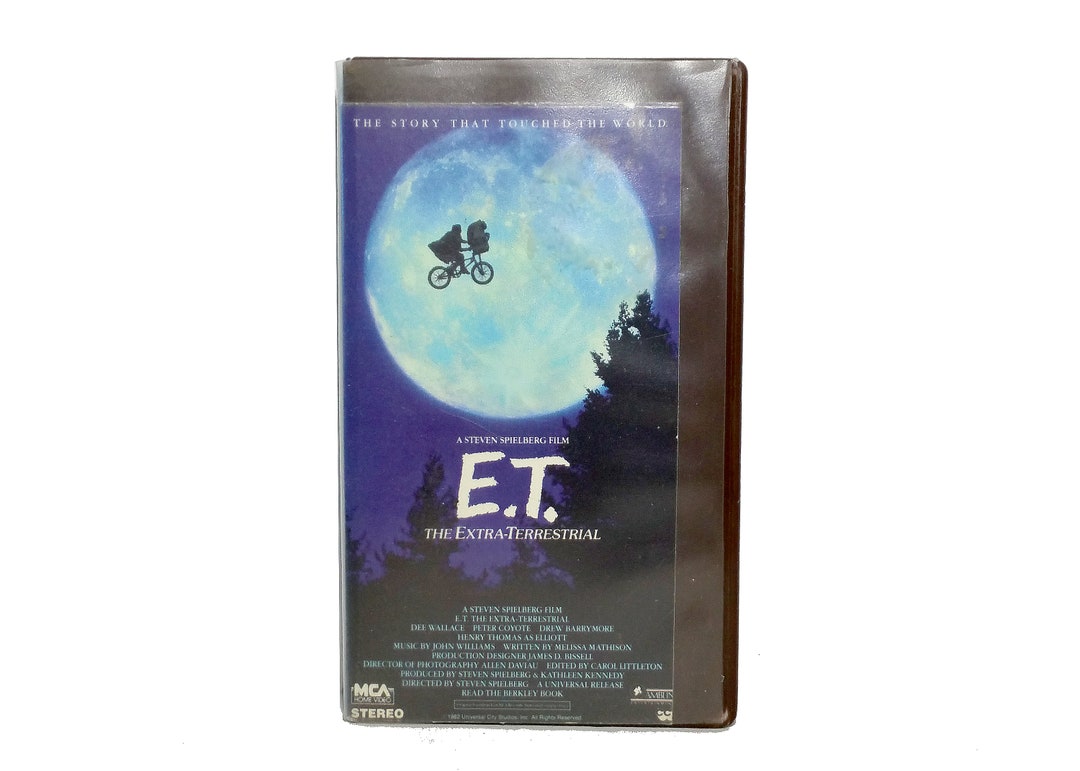 E.T. the Extra-terrestrial VHS 1982 Steven Spielberg Rare Green & Black ...