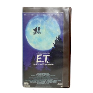 E.T. the Extra-terrestrial VHS 1982 Steven Spielberg Rare Green & Black ...