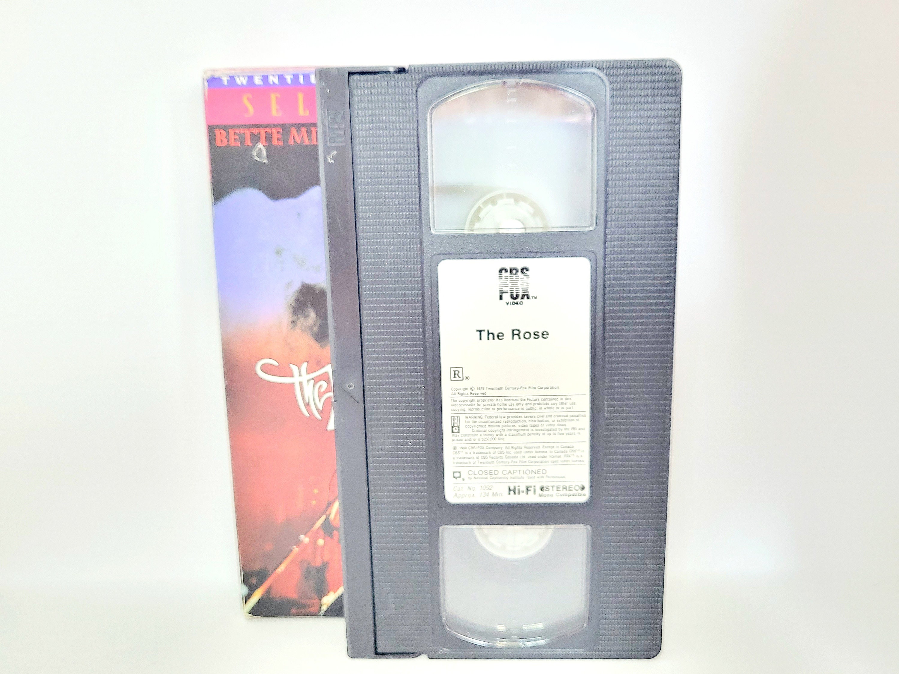 The Rose VHS Bette Midler 1979 Movie Vintage Video 1990 Release - Etsy