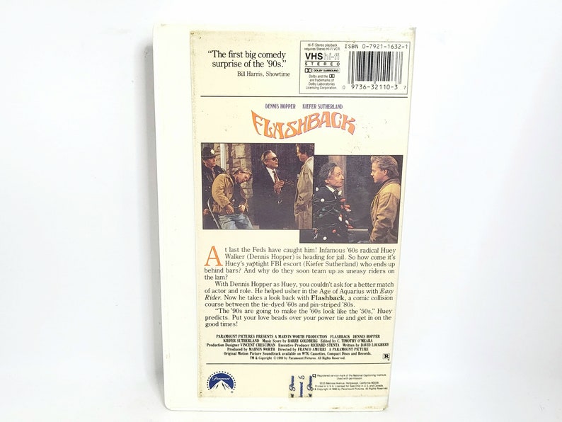 Flashback VHS Dennis Hopper Kiefer Sutherland 90s Action - Etsy