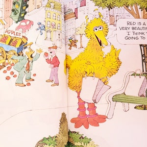 Big Bird's Red Book Vintage Golden Book Rosanne & Jonathan Cerf Michael ...