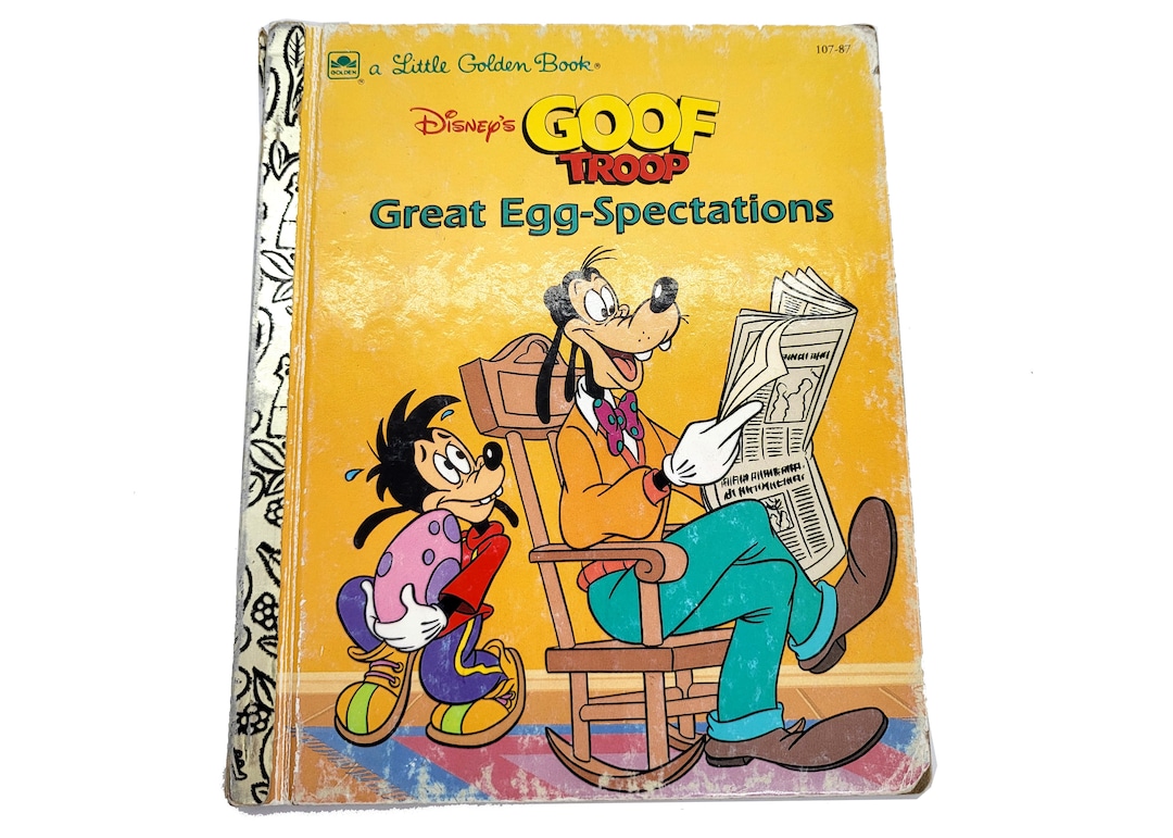 Goof Troop Great Egg-spectations Vintage Golden Book 1992 Disney ...