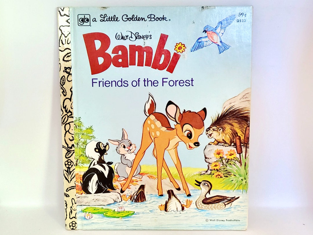 Disney's Bambi Vintage Golden Book Walt Disney 1975 1978 Printing 40s ...