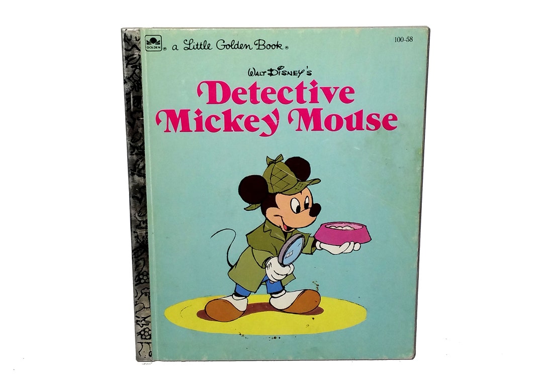Detective Mickey Mouse Vintage Golden Book 1985 First Edition Classic ...