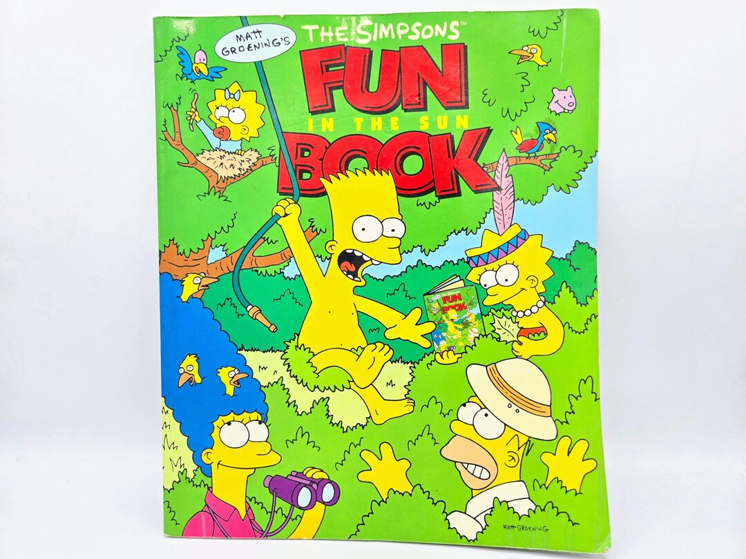The Simpsons Fun in the Sun Book Vintage 1992 First Edition Matt ...