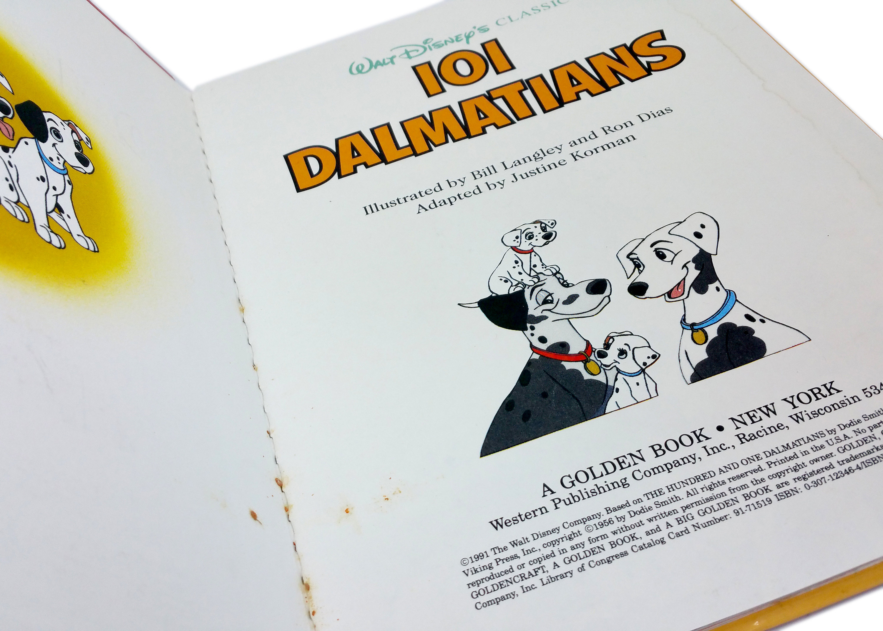 Walt Disney's 101 Dalmatians Classic Storybook Hardcover - Etsy