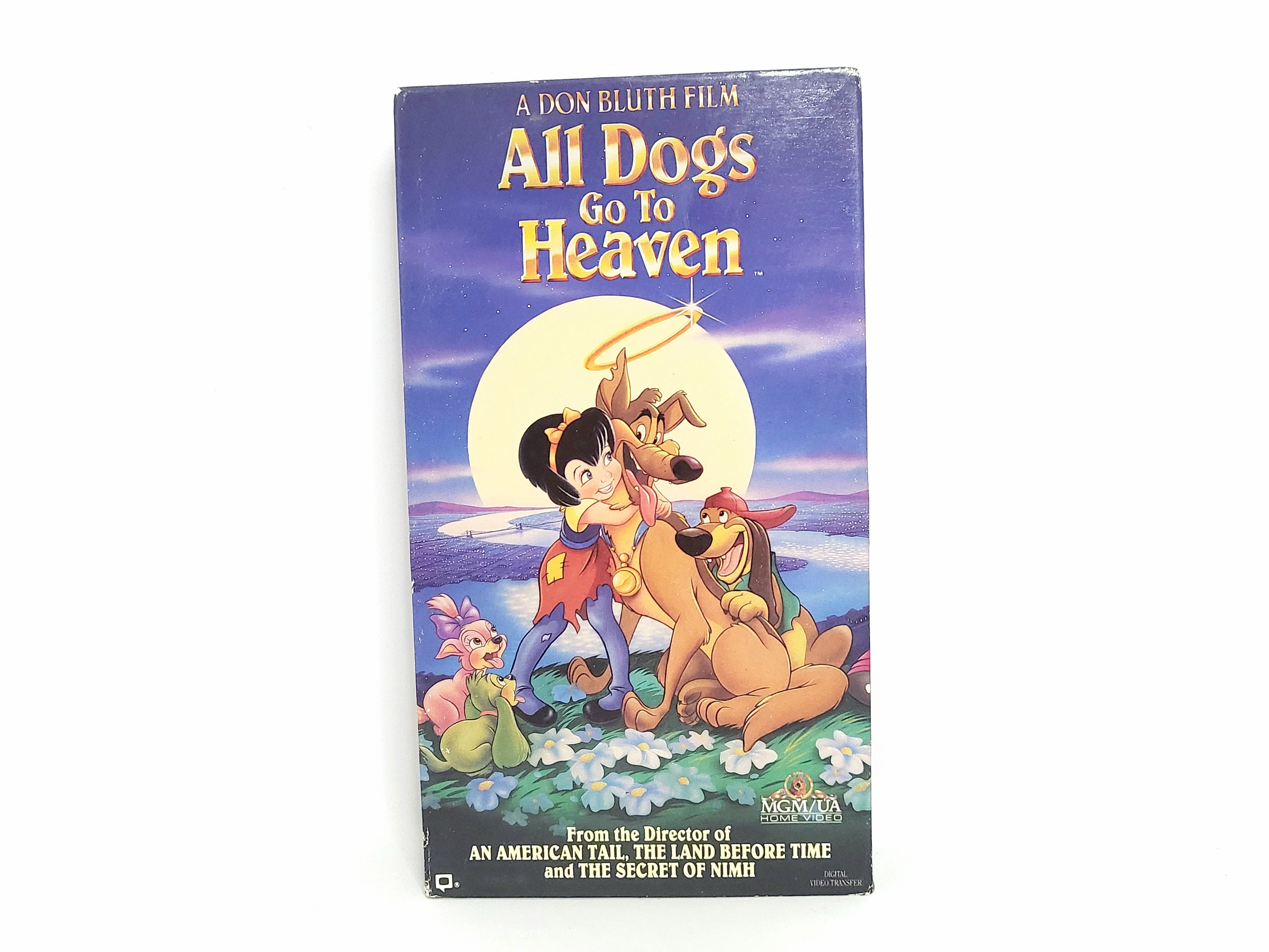All Dogs Go the Heaven VHS Don Bluth Animation 80s Rare Vintage Video ...