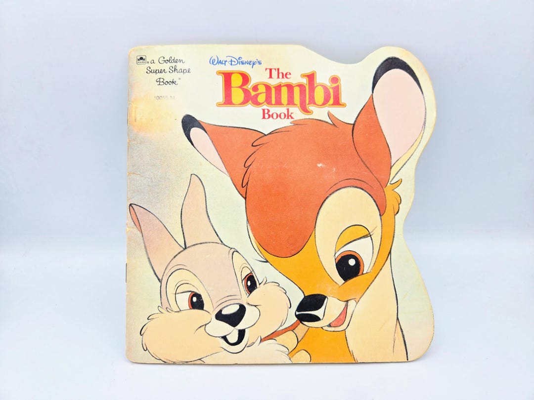 Disney's Bambi A Golden Super Shape Book Softcover Picture Book 1987 ...
