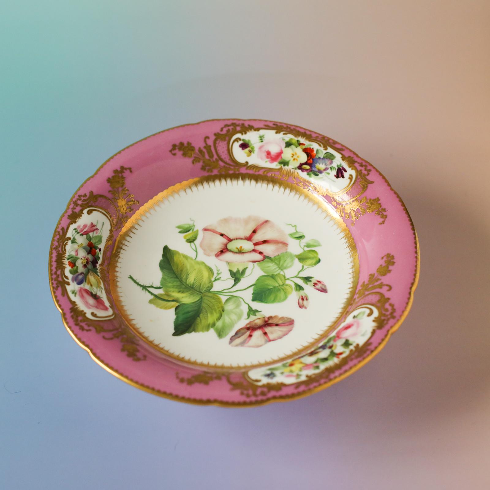 Rare Antique Minton Pompadour Pink Compote | Rococo Revival | Victorian ...